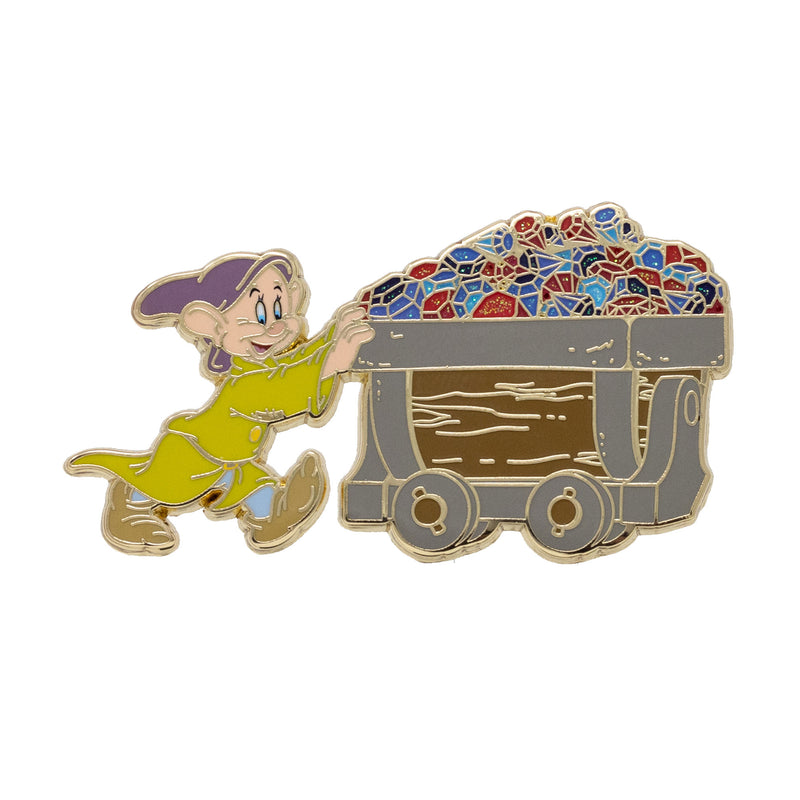 Disney Snow White and the Seven Dwarfs Dopey with Minecart of Jewels C ...