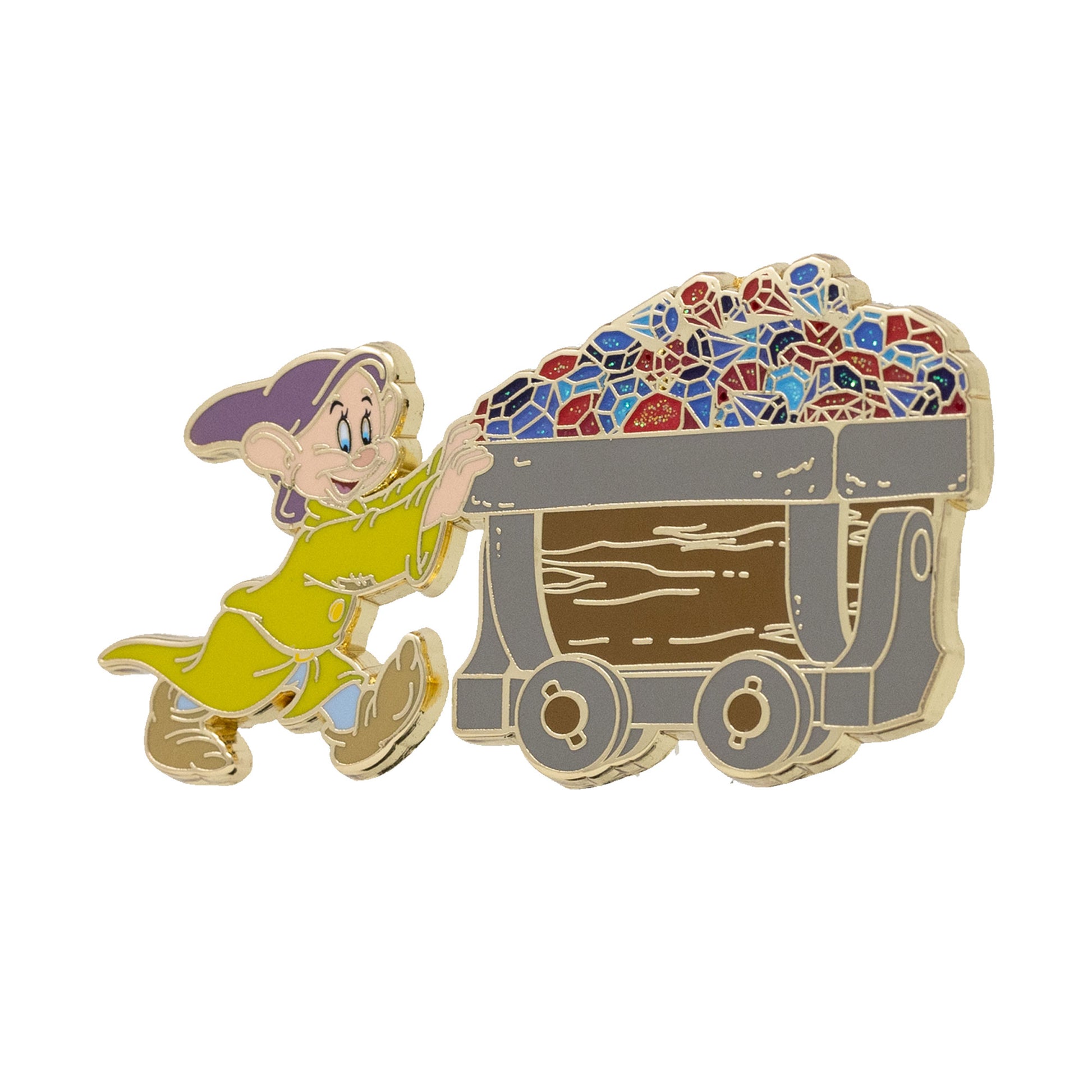 Disney Snow White and the Seven Dwarfs Dopey with Jewels 2.25" Collect ...