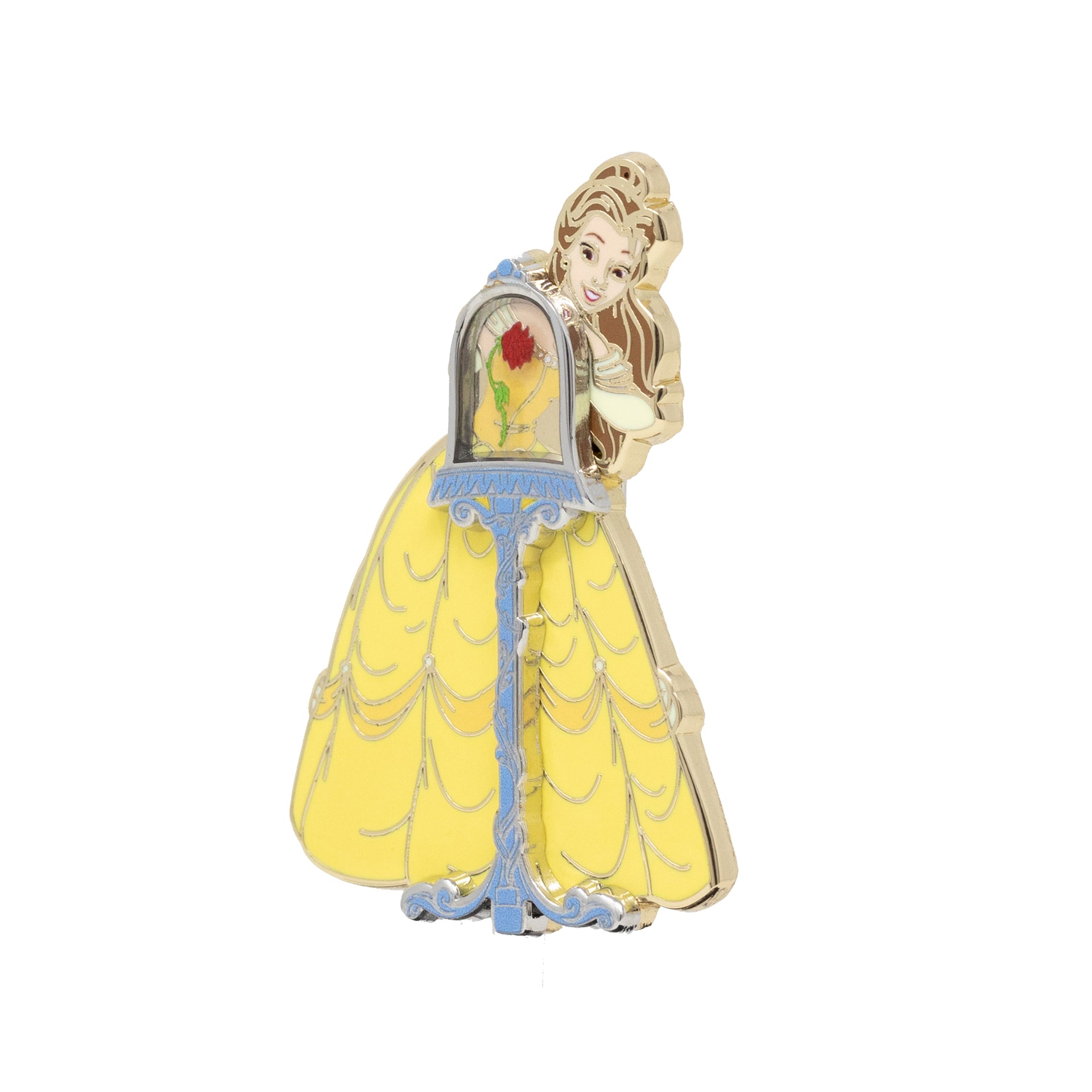 Disney Princess Beauty and the Beast Belle Enchanted Rose Collectible ...