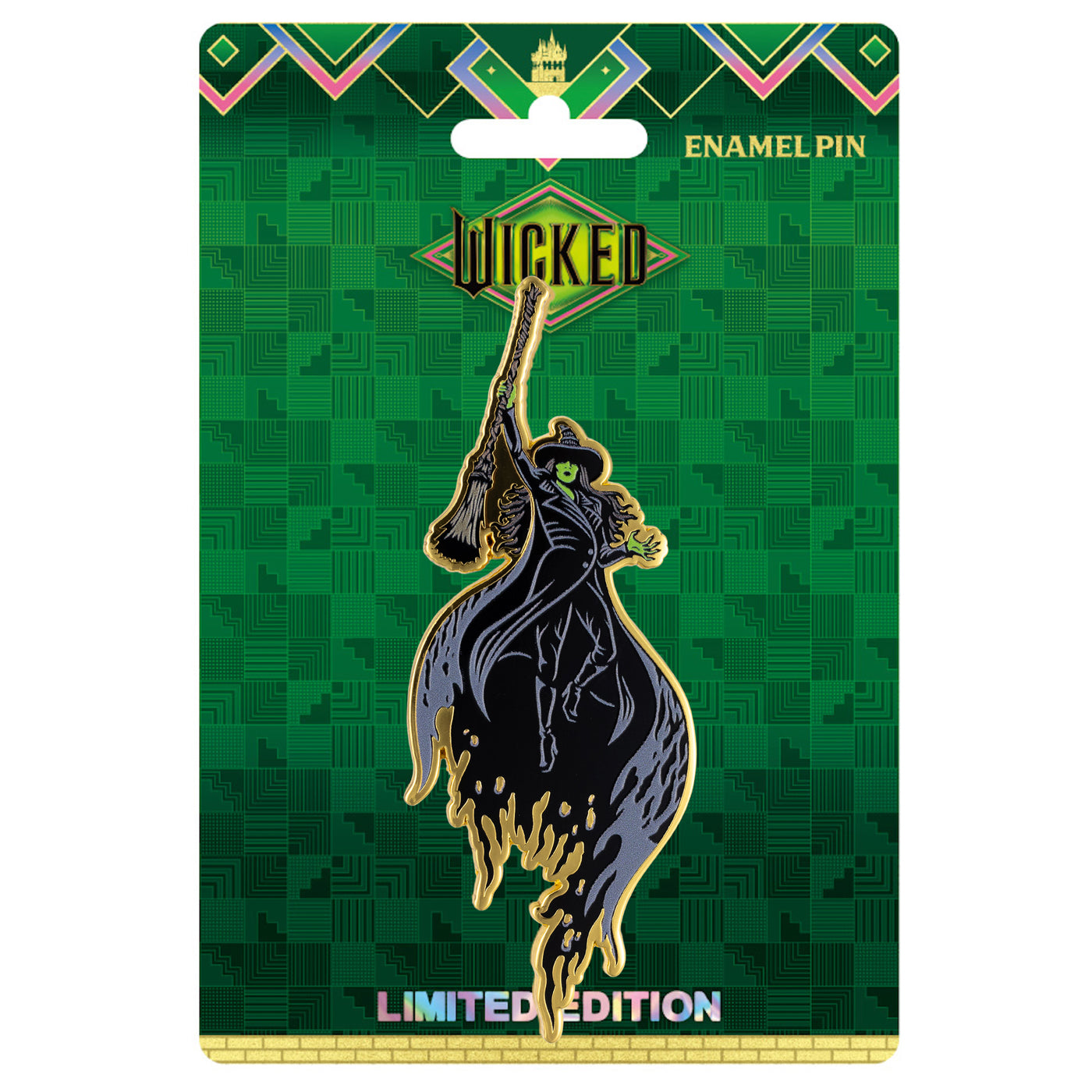 Universal Studios Wicked Elphaba Flying Jumbo Collectible Pin – The ...
