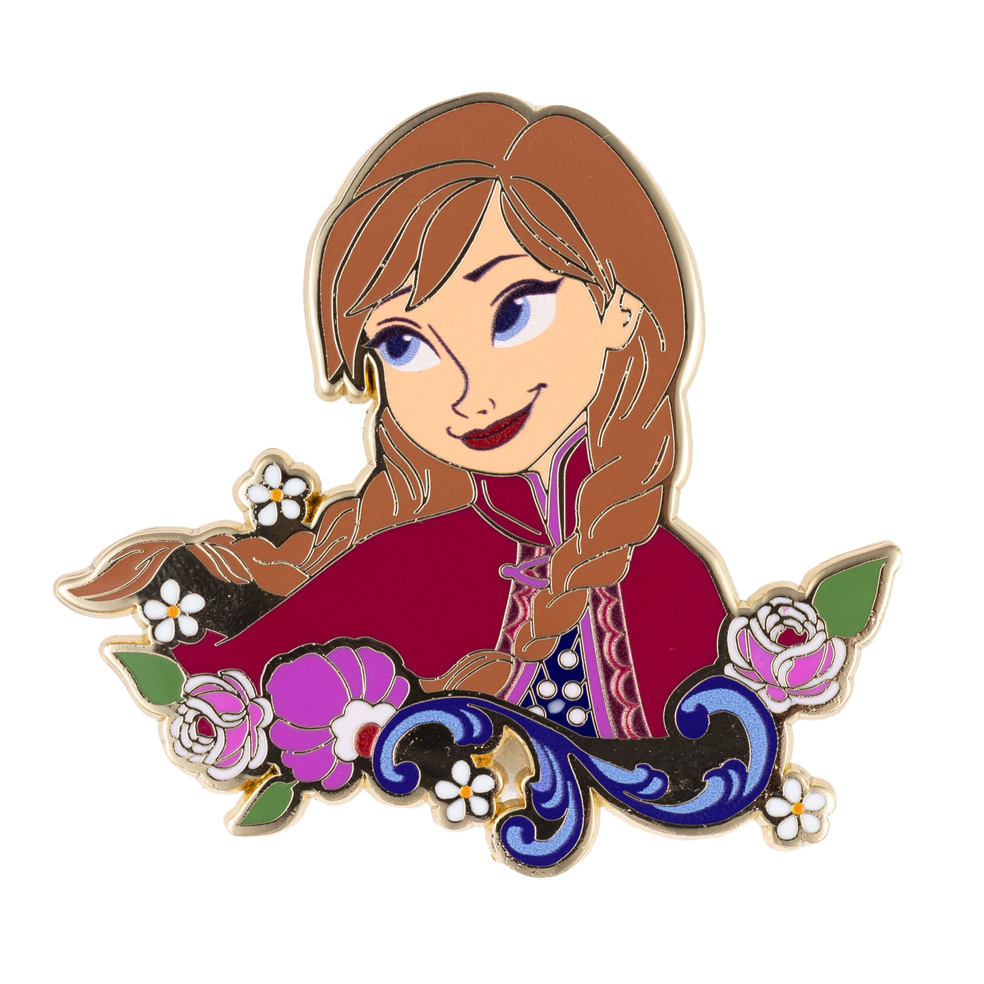 Disney Frozen Anna Florals Jumbo Collectible Pin – The Pink a la Mode
