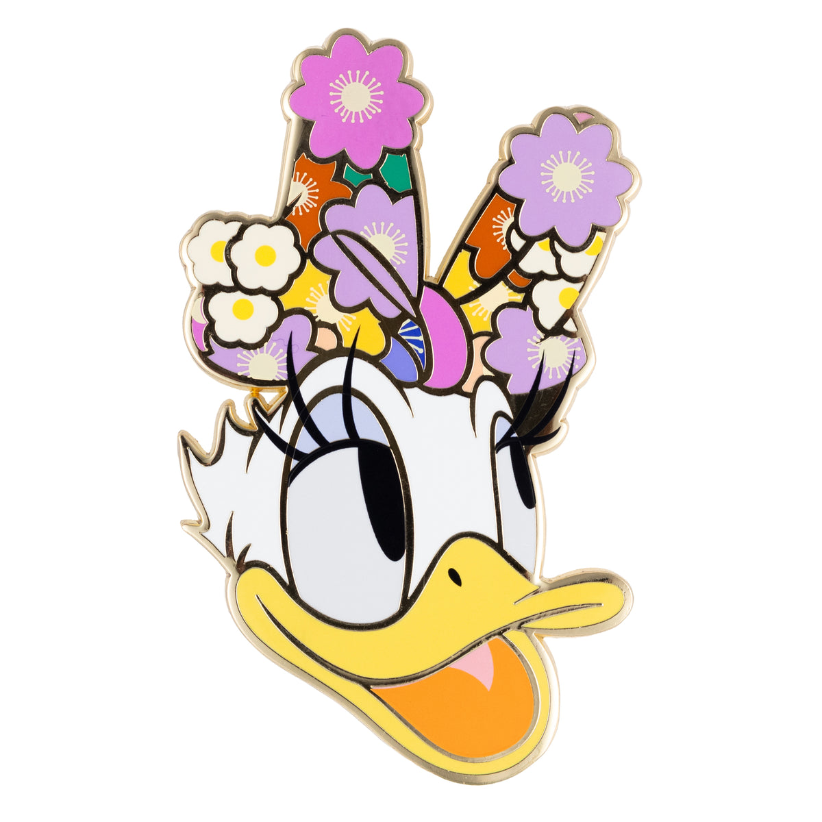 Disney Daisy Duck Floral Bows Jumbo Collectible Pin – The Pink a la Mode