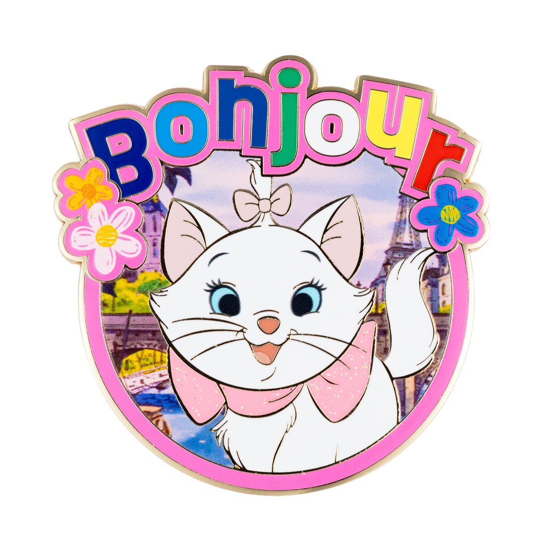 Disney The Aristocats Marie Bonjour Jumbo Collectible Pin – The Pink a ...