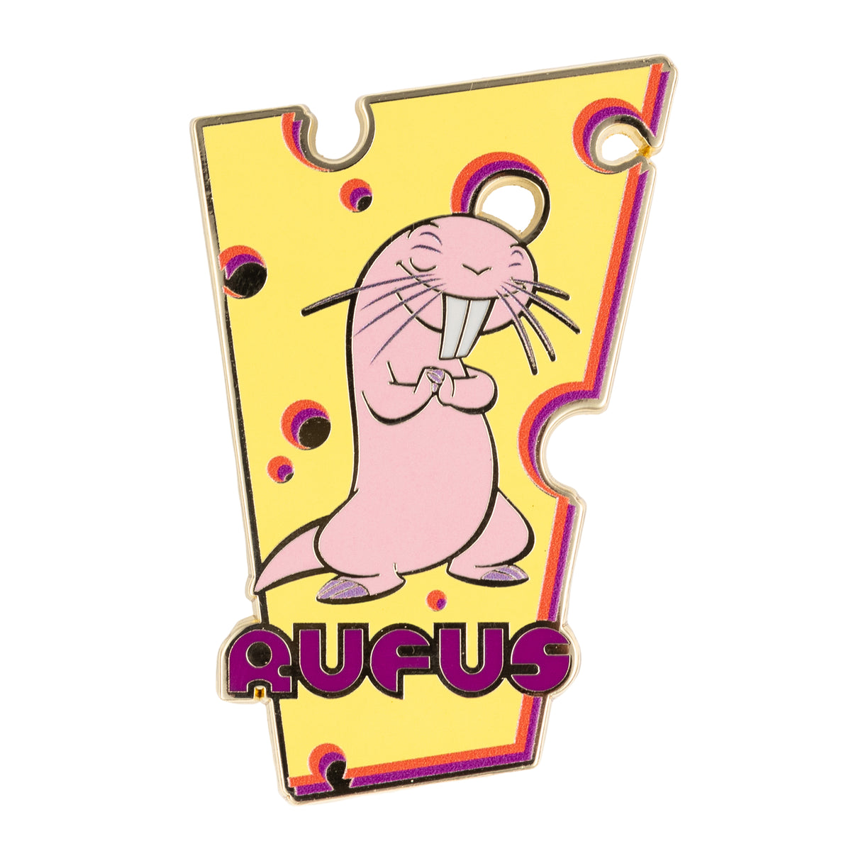 Disney Channel Kim Possible Rufus Jumbo Trading Pin – The Pink a la Mode