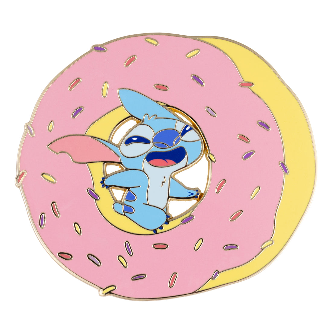 Disney Lilo and Stitch Donut Stitch Jumbo Collectible Pin – The Pink a ...